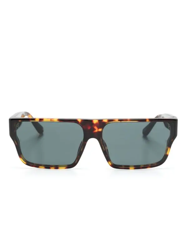 Linda Farrow Brady Geometric Sunglasses - Brown