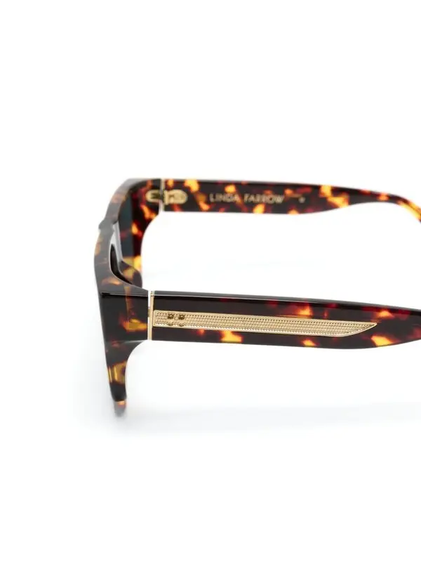 Linda Farrow Brady Geometric Sunglasses
