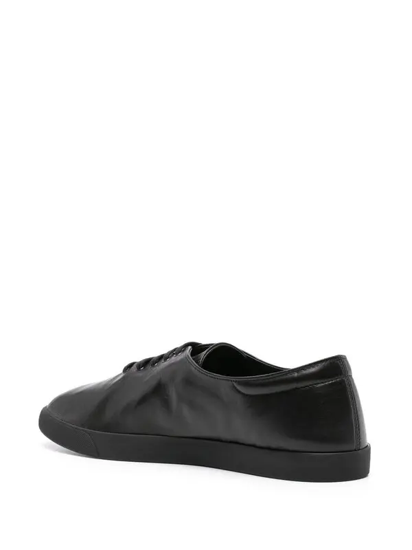 The Row Sam Leather Sneakers In Black - 53% Off | Editorialist