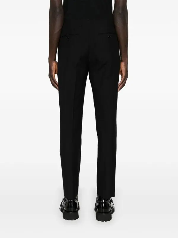 Alexander McQueen Pressed-crease Tailored Trousers