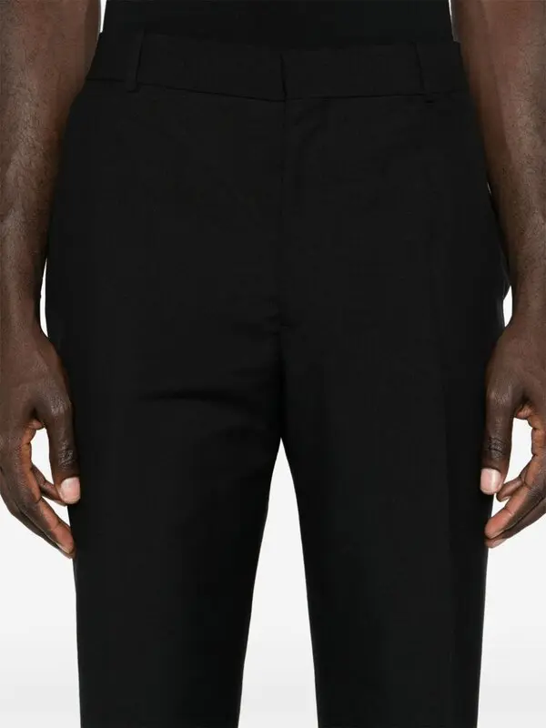 Alexander McQueen Pressed-crease Tailored Trousers