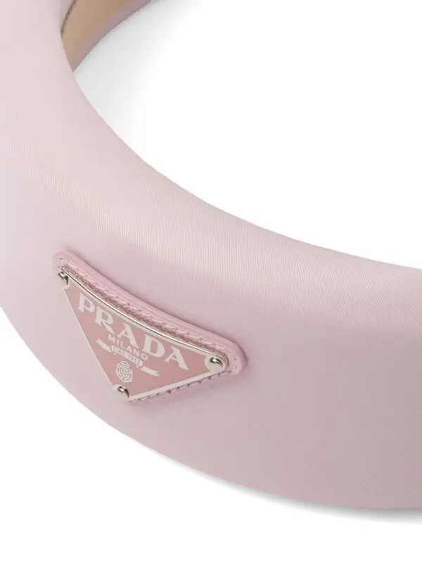 Prada Re-Nylon Padded Headband - Pink | Editorialist display picture 2