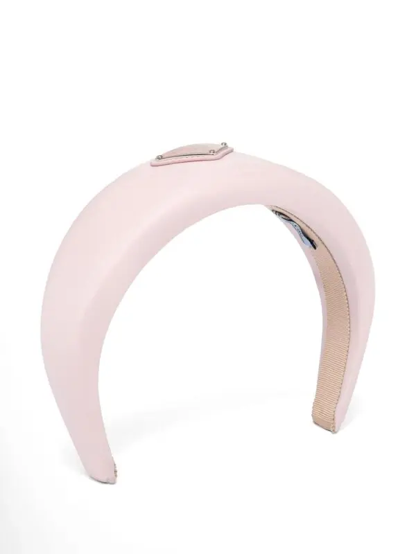 Prada Re-Nylon Padded Headband - Pink | Editorialist display picture 1