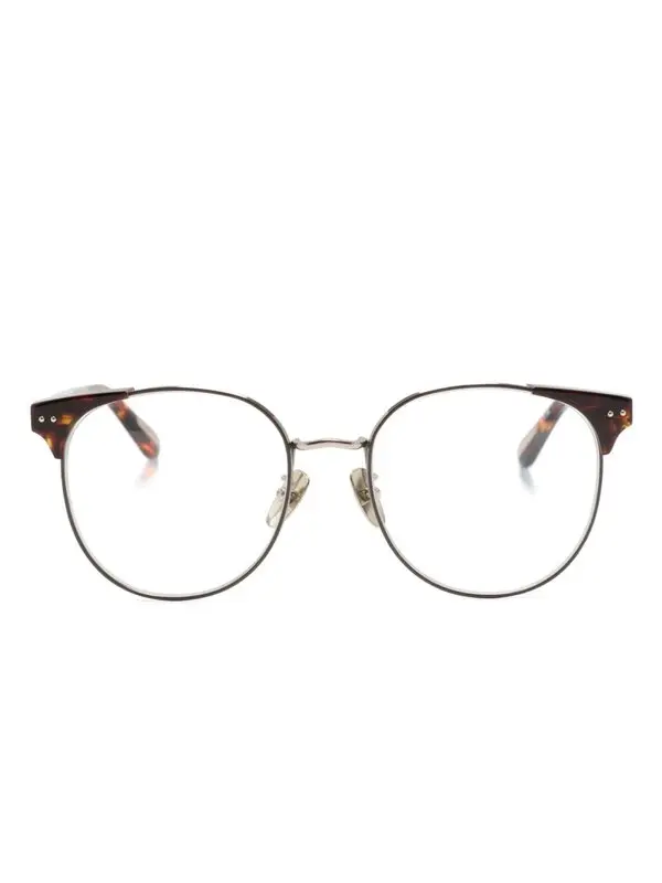 Linda Farrow Spence Square-frame Glasses - Silver