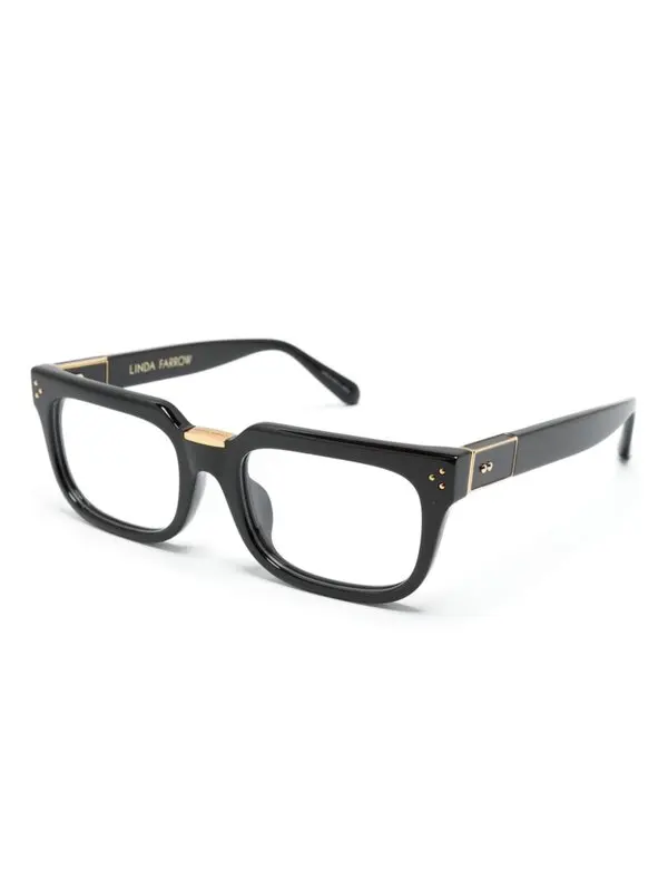 Linda Farrow Yoan Rectangle-frame Eyeglasses