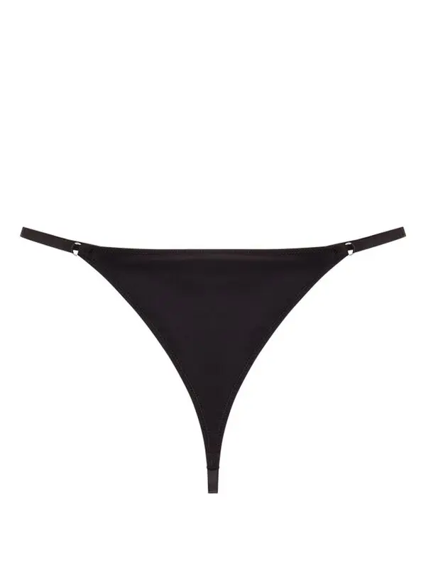 DIESEL® Oval D Plaque Thong - Black