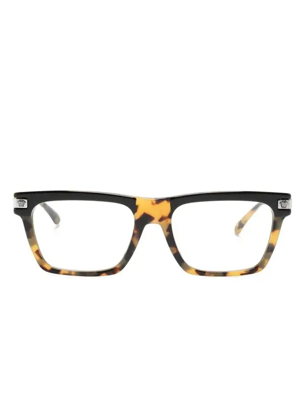 Versace Square-frame Glasses - Brown