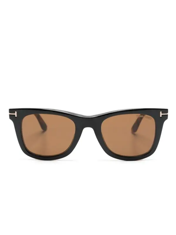 TOM FORD Square-frame Clip-on Glasses - Black