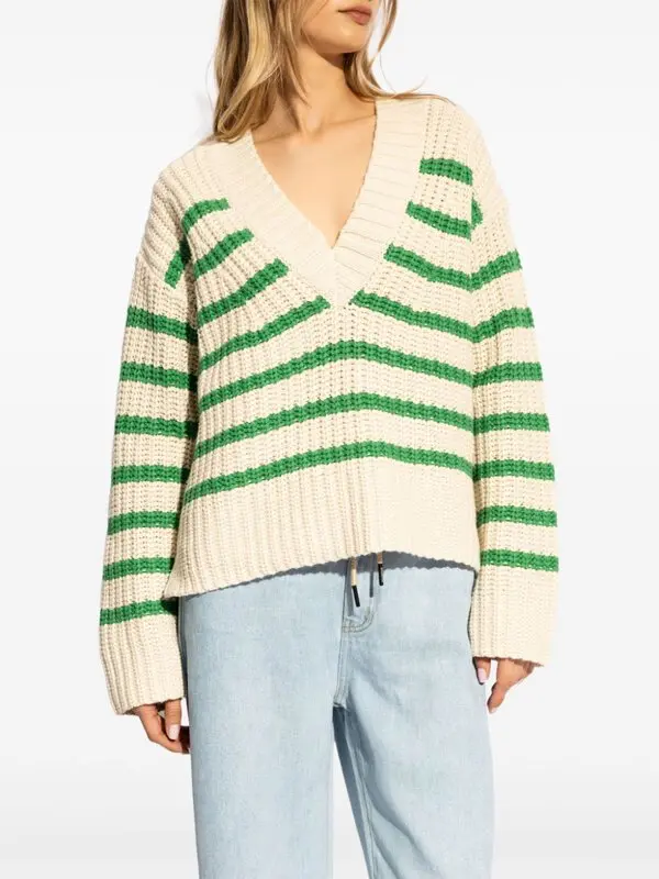 Munthe Striped Chunky-knit Jumper