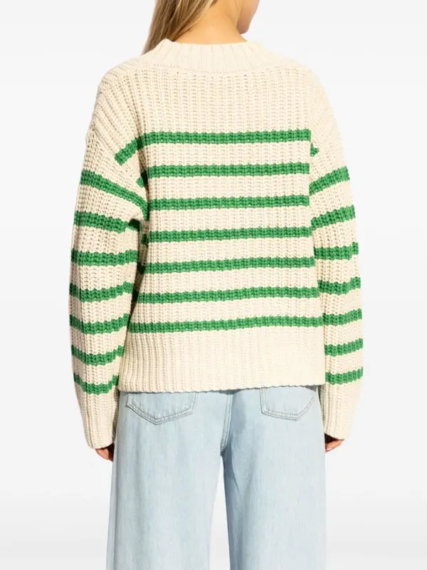 Munthe Striped Chunky-knit Jumper