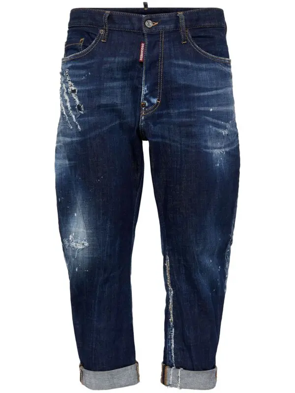 Dsquared2 Distressed Tapered Jeans