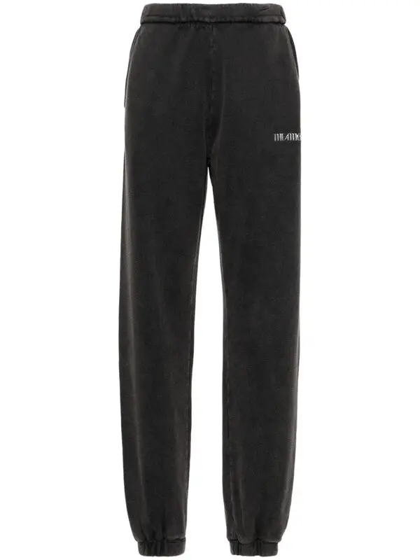 Attico Penny Mid-rise Track Pants - Black