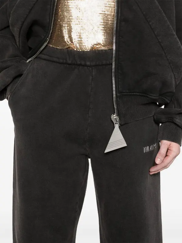 Attico Penny Mid-rise Track Pants - Black