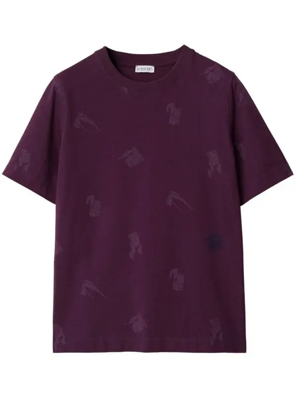 Burberry Equestrian Knight-print Cotton T-shirt