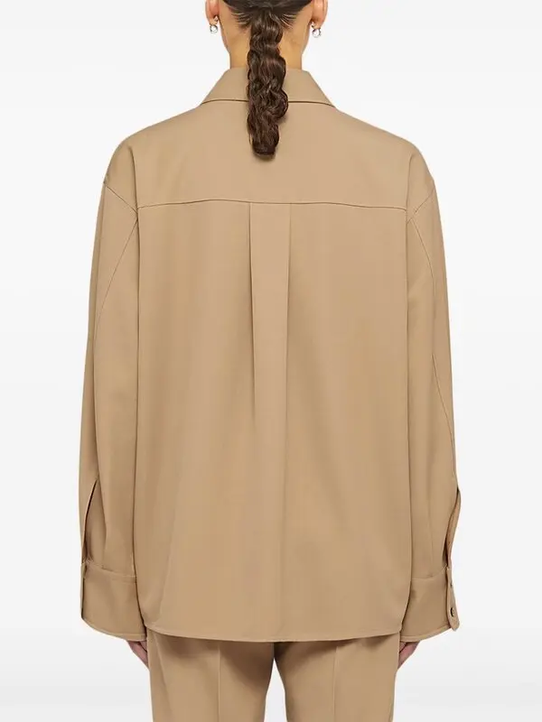 JIL SANDER Pointed-collar Wool Shirt