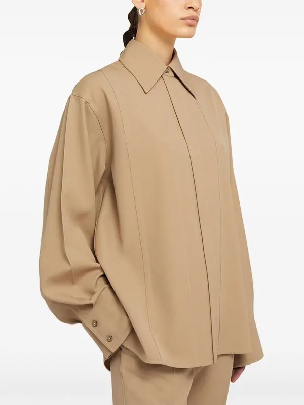 JIL SANDER Pointed-collar Wool Shirt