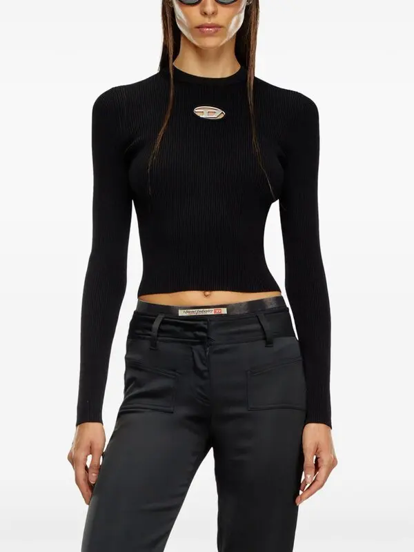 DIESEL® M-valari Long-sleeved T-shirt - Black