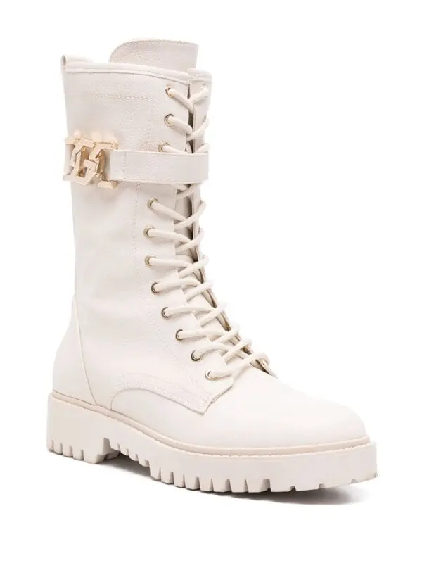 Guess Chain-detail Lace-up Boots
