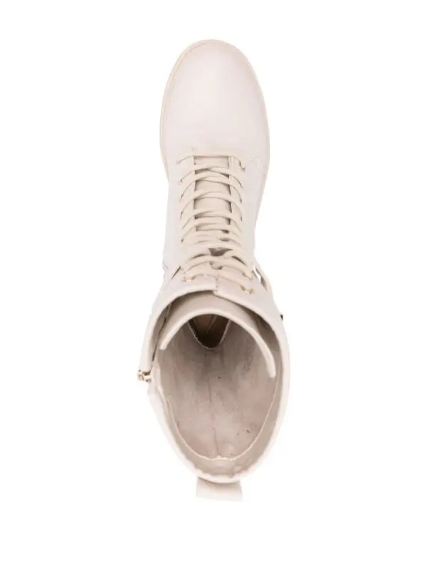 Guess Chain-detail Lace-up Boots