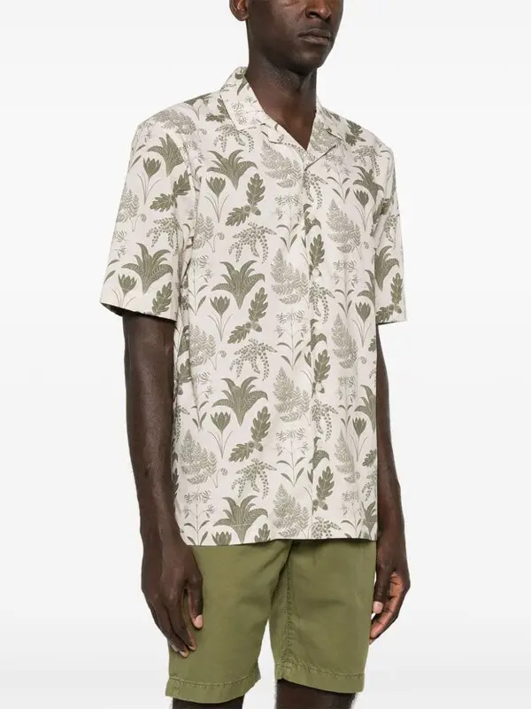 Sunspel X Katie Scott Leaf-print Shirt
