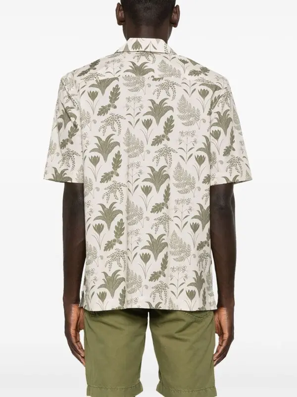 Sunspel X Katie Scott Leaf-print Shirt