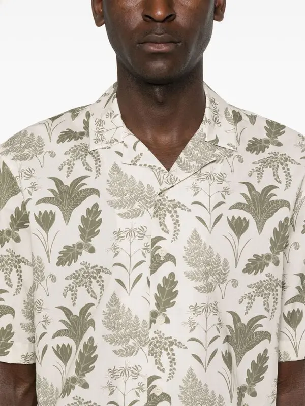 Sunspel X Katie Scott Leaf-print Shirt
