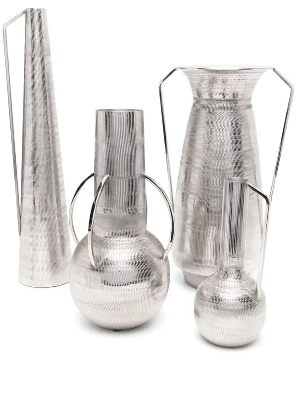 POLSPOTTEN X Browns Roman Metal Vases - Silver