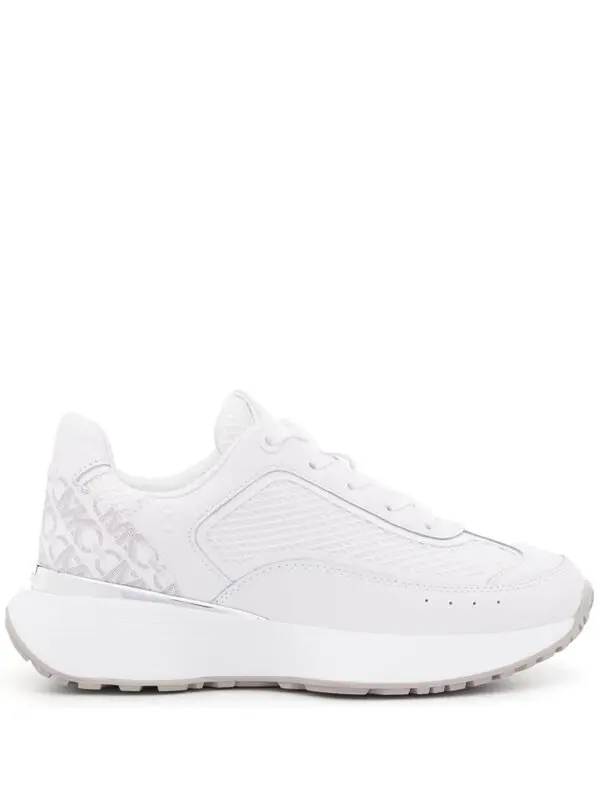 Michael Kors Monogram-panel Leather Sneakers