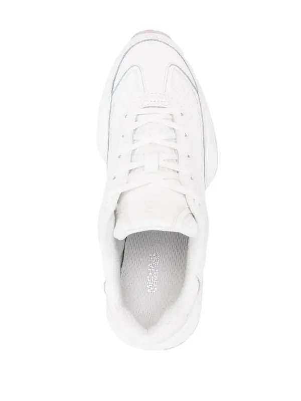 Michael Kors Monogram-panel Leather Sneakers