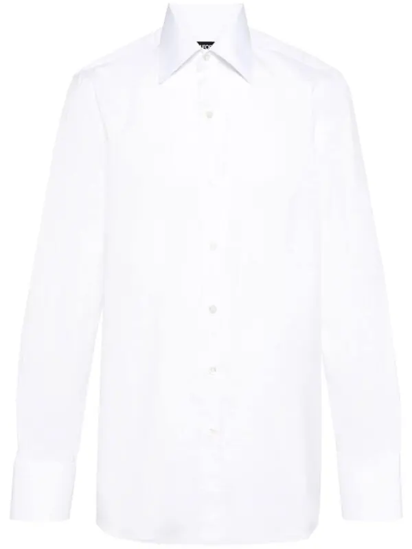 TOM FORD Cotton Poplin Shirt - White