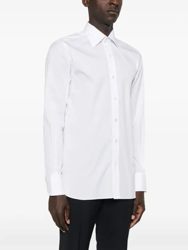 TOM FORD Cotton Poplin Shirt - White
