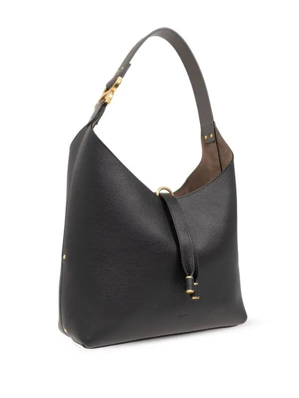 Chloé Small Marcie Leather Tote Bag - Black