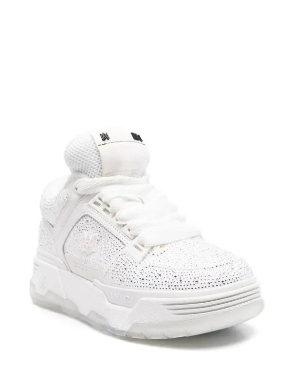 Amiri Crystal Ma-1 Leather Sneakers