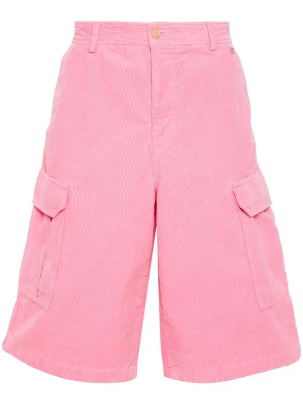 Acne Studios Micro Face-patch Corduroy Shorts