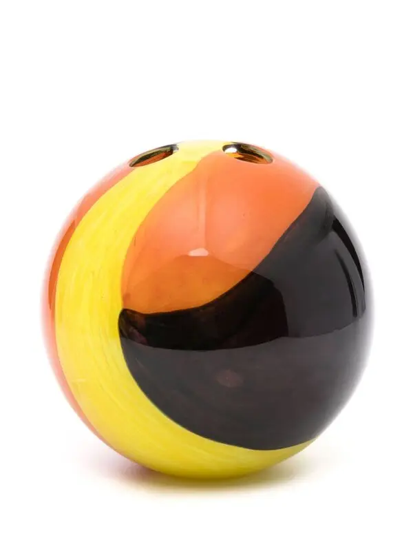 Colville X Laguna B Marbled Glass Vase - Black