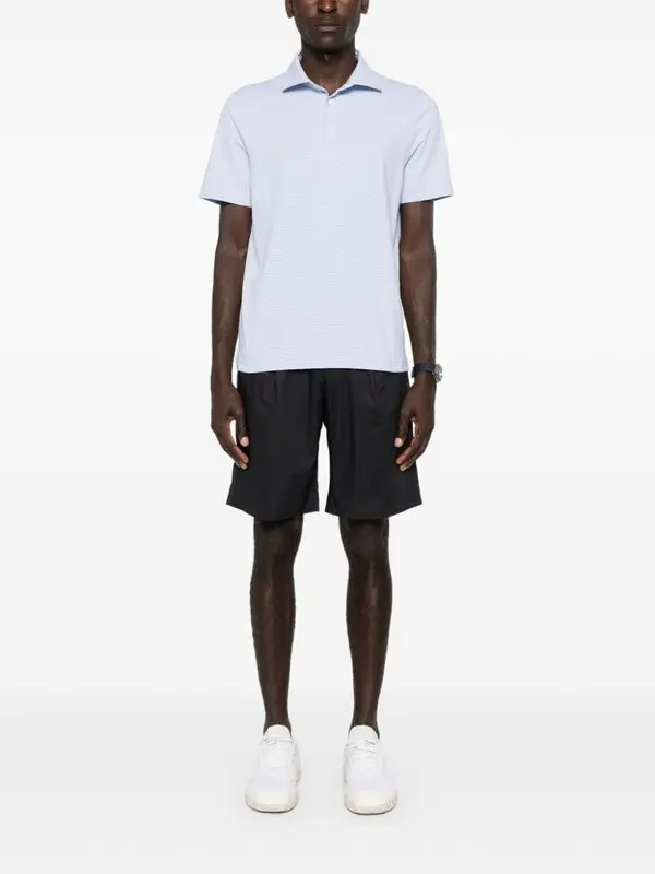 Herno Poplin Chino Shorts - Blue