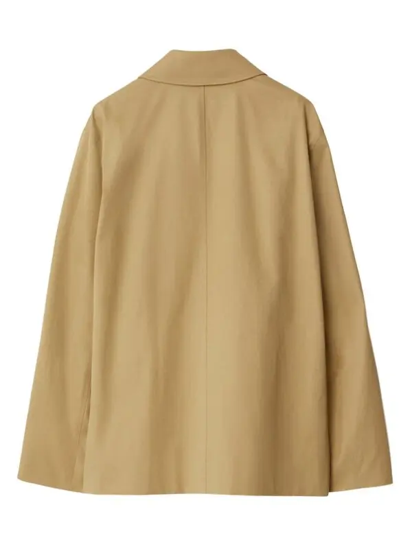 Burberry Single-breasted Cotton Car Coat