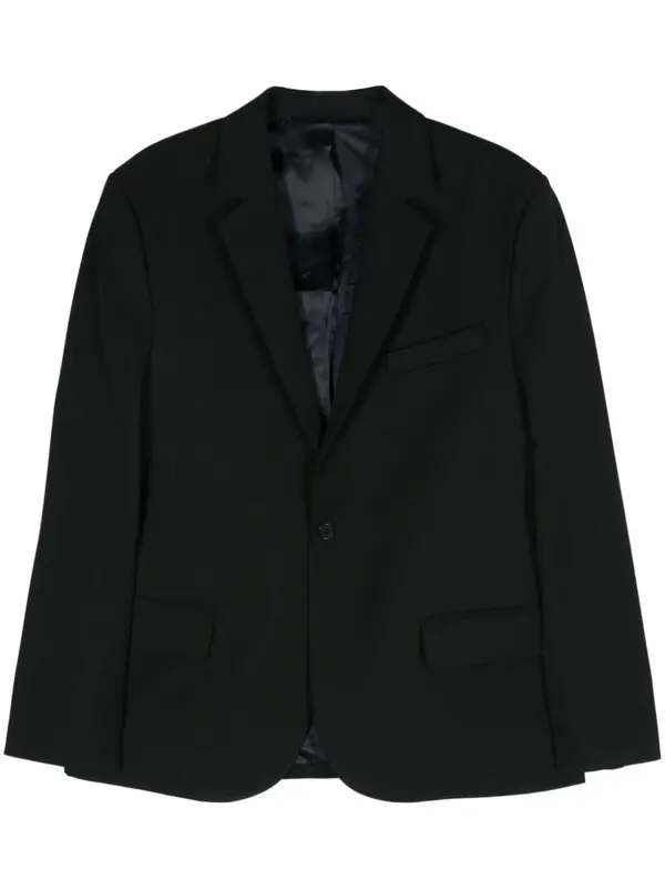 BOTTER Single-breasted Wool Blazer - Black