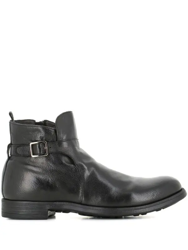 Officine Creative Buckle Leather Boots