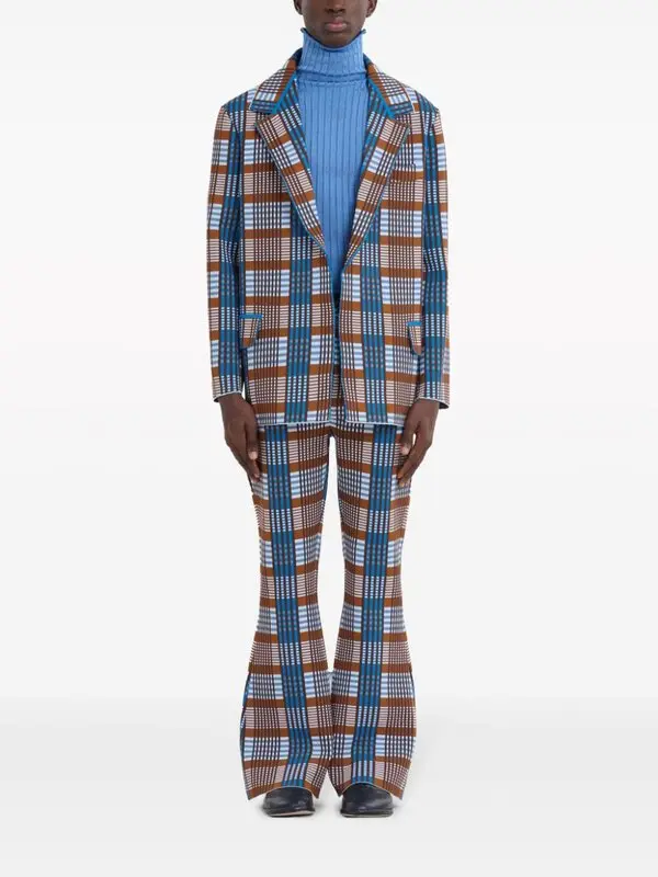 Marni Plaid-check Single-breasted Blazer