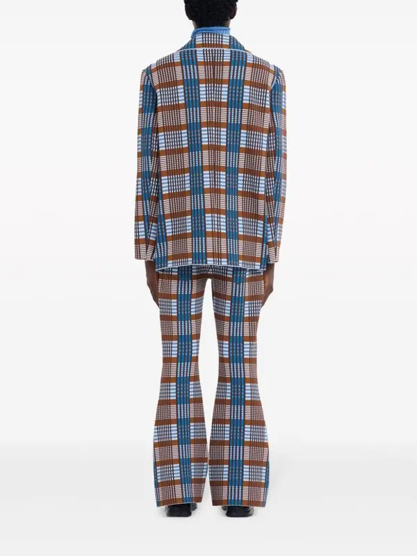 Marni Plaid-check Single-breasted Blazer