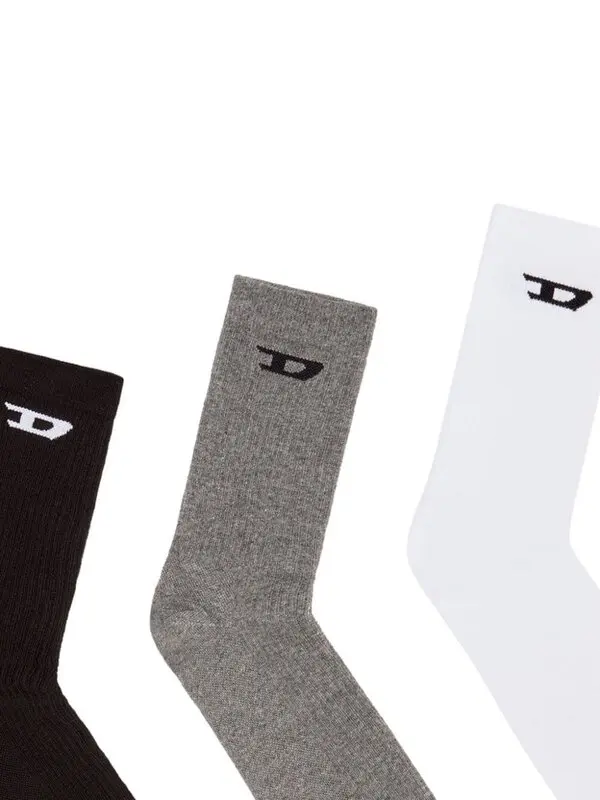 DIESEL® Logo-intarsia Socks