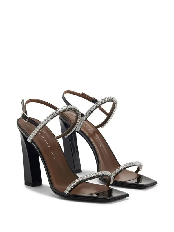 GIUSEPPE ZANOTTI 105mm Valentiine Crystal Sandals