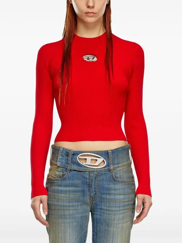 DIESEL® M-valary Long-sleeve Top - Red