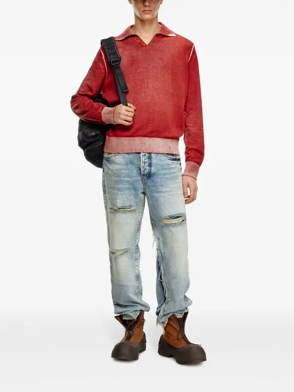 DIESEL® Faded-effect Fine-rib Jumper