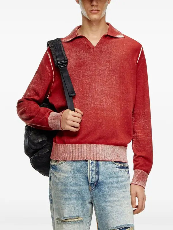 DIESEL® Faded-effect Fine-rib Jumper