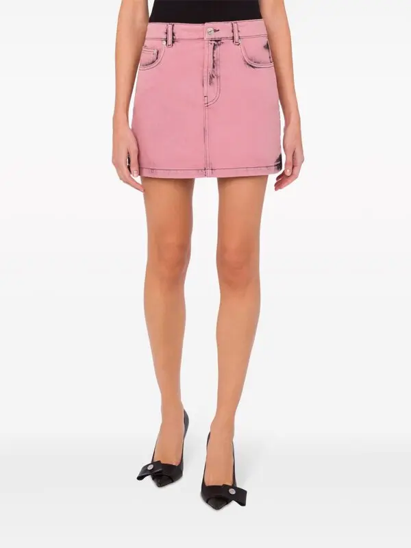 Moschino High-rise Denim Miniskirt