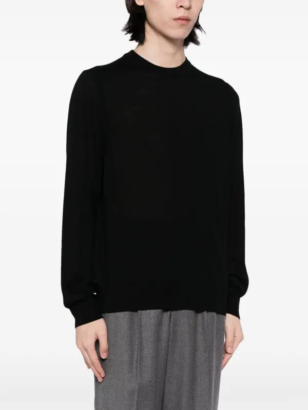 Paul Smith Fine-knit Merino Wool Jumper - Black
