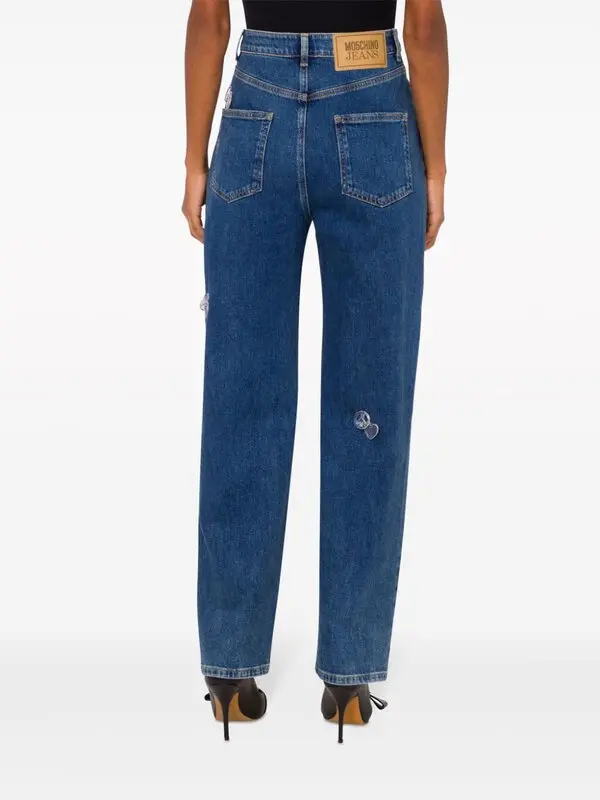 Moschino High-rise Tapered Jeans