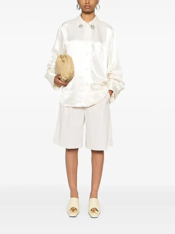 JIL SANDER Logo-appliqué Drop-shoulder Shirt